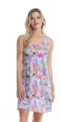 Miranda A Line Mod Dress (Stamps) – Orchard Clothing Company