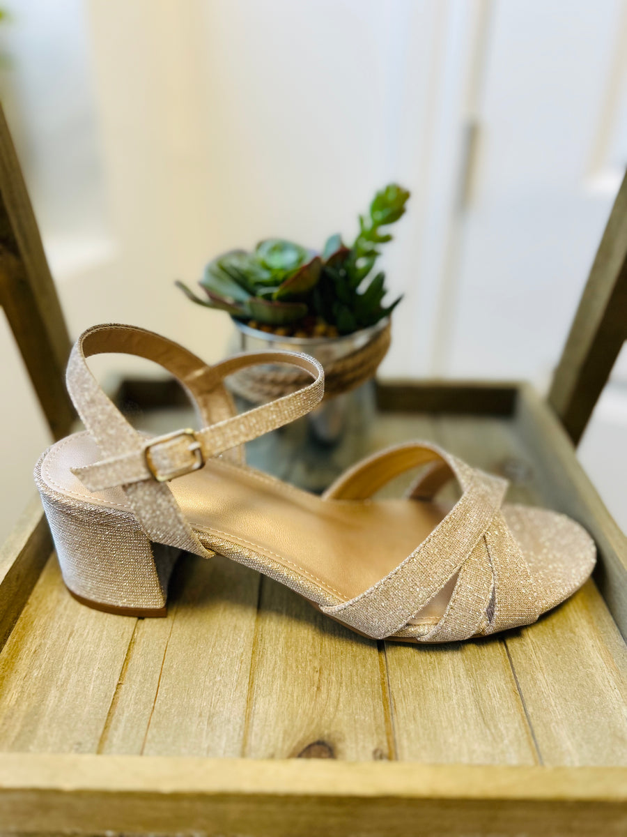 Harper Glitz Block Sandal - 2 Colour Options – Orchard Clothing Company