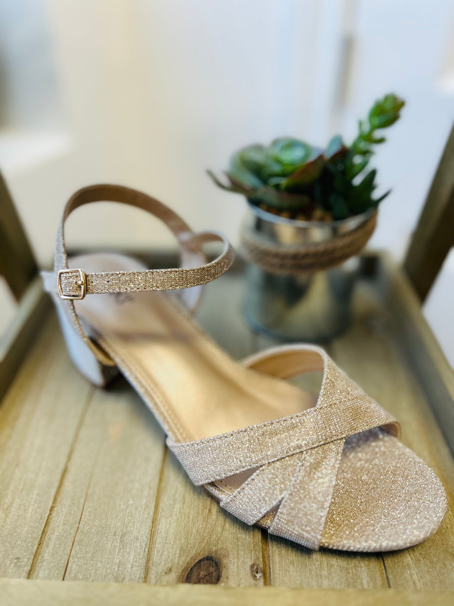 Harper Glitz Block Sandal - 2 Colour Options – Orchard Clothing Company